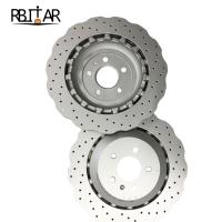 China Ribtar Cross Drilled Car Brake Disc For Audi A6 Oem 4G0615601 for sale