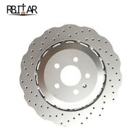 China Ribtar Cross Drilled Car Brake Disc For Audi A6 Oem 4G0615601 for sale
