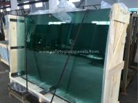 China 3 - 5 MM Toughened Frameless Tempered Glass Fence Panels Resist Shock / Burglary for sale
