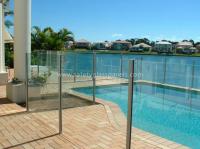 China 8mm Flat Tempered Glass Pool Fencing , Splashback Glass Handrails for sale