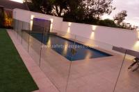 China Brown 10mm Frameless Swimming Pool Glass Fence With Thermal Resistant for sale