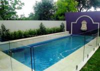 China Brown 10mm Frameless Swimming Pool Glass Fence With Thermal Resistant for sale