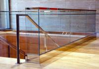 China 8mm Clear Balustrade Glass Staircase Railing , Sound Insulation for sale