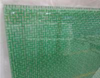 China Flat 10mm 12mm Silkscreen Printed Glass Safety For Houses And Schools for sale