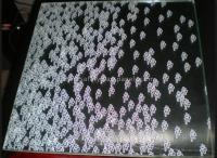 China High Intensity Screen Printing Glazed Glass Shower Doors , Heat Resitant Bent Glass for sale