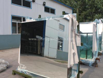 China Oval Wall 2mm 4mm Aluminium Glass Mirror Grey For Living Room And Building for sale