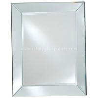 China Custom Oval Silver Backed Mirror For Door / Wardrobe , Copper And Lead Free Mirror for sale
