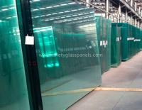 China Ultra Clear 5mm Low Iron Printed Glass with Black Boarder RAL9005 Toughened Glass Panels for sale