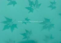 China Flora Oval Patterned Louver Glass 10mm 12mm for Furniture / Show Shelves for sale