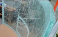 China Heat Strengthened Bronze Diamond Figured Obscure Glass Patterns For Light Fixtures for sale