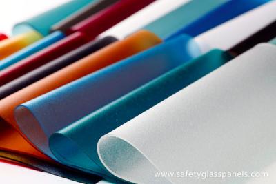 China Colored Glass Reflective 0.38mm PVB Film for Automotive / Architectural Glass for sale