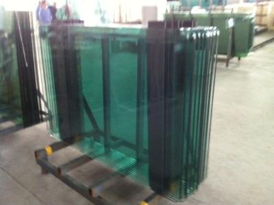 China Heat resistant laminated tempered glass 19mm Table Tops with Round Corners R100mm for sale