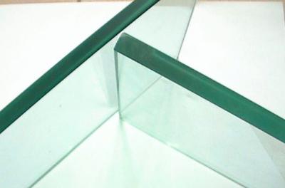 China Blue 10mm / 8mm laminated Tempered Safety Glass Flat  Decorative Glass for sale