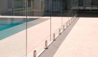 China Ocean Blue Annealed Glass Pool Fencing Building  ,  Home decoration glass for sale
