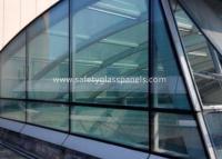 China Green House Tempered / Laminated Safety Glass , Curved  Sheet Glass Panels for sale