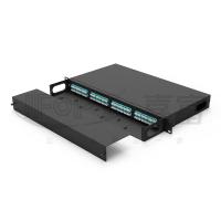 China 19 Inch 1U 96F MPO Fiber Patch Panel MTP High Density Rack Mount for sale