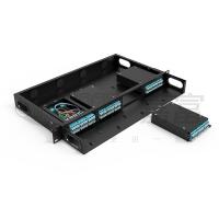 China 19 Inch 1U 96F MPO Fiber Patch Panel MTP High Density Rack Mount for sale