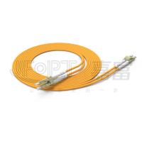 China LC-LC Duplex Fiber Optic Patch Cord Multimode 50/125 3.0mm LSZH Aqua for sale
