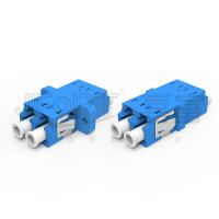China LC Fiber Optic Adapter SM MM Single Duplex Quad Low Loss 0.2dB Insertion Loss for sale