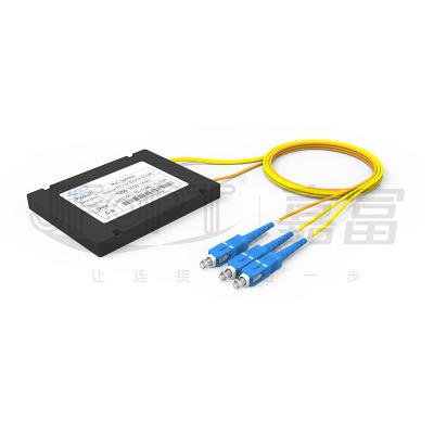 China ABS Box Type PLC Optical Splitter 1x2 to 1x64 Channels Low Insertion Loss FTTH for sale