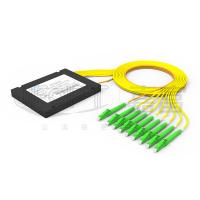 China ABS Box Type PLC Optical Splitter 1x2 to 1x64 Channels Low Insertion Loss FTTH for sale