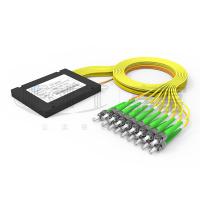 China ABS Box Type PLC Optical Splitter 1x2 to 1x64 Channels Low Insertion Loss FTTH for sale