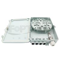 China FTTH Fiber Optic Splitter Terminal Box 1x8 Wall Mount IP65 PC ABS for sale