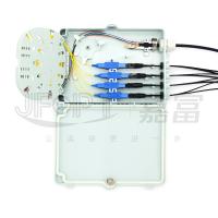China FTTH Fiber Optic Splitter Terminal Box 1x8 Wall Mount IP65 PC ABS for sale
