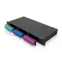 China 19 Inch Rack Mount Fiber Patch Panel 1U 48/72/96 Cores for sale