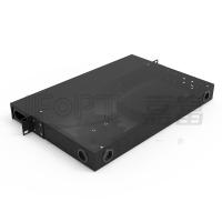 China 19 Inch Rack Mount Fiber Patch Panel 1U 48/72/96 Cores for sale