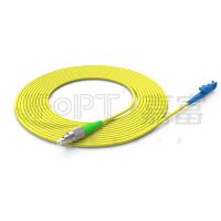 China 3.0mm Single Core Indoor Fiber Optic Cable Aramid Yarn PVC LSZH UL Flame Retardant 80N Tension for sale