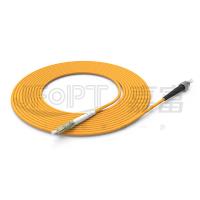 China 3.0mm Single Core Indoor Fiber Optic Cable Aramid Yarn PVC LSZH UL Flame Retardant 80N Tension for sale
