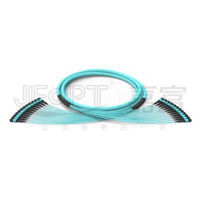 China 288 Cores 12 Sub Unit Multimode OM3 300 Mpo Cable OFNR OFNP MPO PC Fiber Optic Trunk for sale