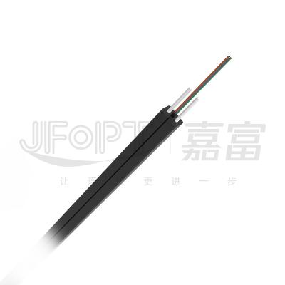 China Butterfly Shaped Indoor Drop Cable FRP Single Core 2 Core Fiber Drop Cable for sale