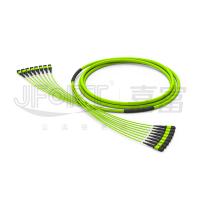 China 96 Cores 12 Fibers MPO Fiber Jumper 8 Units OM5 50/125 Multimode High Bandwidth Trunk Cable for sale