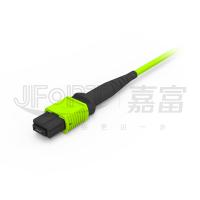 China 96 Cores 12 Fibers MPO Fiber Jumper 8 Units OM5 50/125 Multimode High Bandwidth Trunk Cable for sale