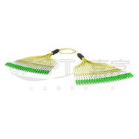 China 3.0mm Pre Terminated Fiber Optic Cable 24 Cores G657A1 Yellow Outer Sheath LC/APC Branch for sale