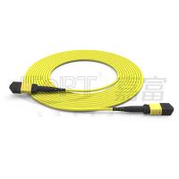 China 12-Core MPO Trunk Cable Single-Mode G657A1 3.0mm LSZH A/B Polarity Reversal Patch Cord for sale