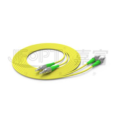 China FC Connector Single Mode Fiber Jumper G652D 125µm for Metal Terminal Box with Buckle Lock OEM for sale