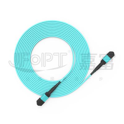 China 10 Gigabits MPO Trunk Cable 12 Core Low Loss for Data Center High Density Connection for sale