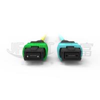 China Multimode OM3 MPO Fiber Optic Patch Cord 2.0mm Single-Tube Mini Connector Custom Length for sale