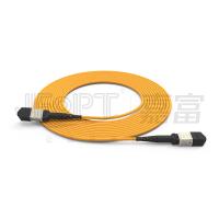 China 850nm Multimode Low Loss Ferrule MPO Trunk Cable Multi-core Fiber Optic Patch Cord for sale