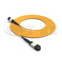 China 850nm Multimode Low Loss Ferrule MPO Trunk Cable Multi-core Fiber Optic Patch Cord for sale