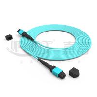 China MPO-MPO Trunk Cable Aqua Round Boot Fiber Optic Pigtail Patch Cord for Versatile Networking Solutions for sale