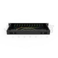 China 12 Core FC Fiber Patch Panel 1U Rack Mount Distribution Box Cold Rolled Steel for sale