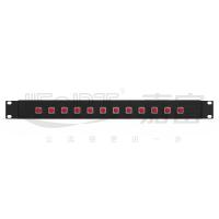 China 12 Core FC Fiber Patch Panel 1U Rack Mount Distribution Box Cold Rolled Steel for sale