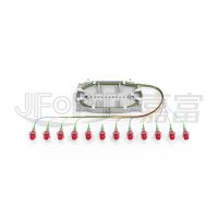 China 12 Core FC Fiber Patch Panel 1U Rack Mount Distribution Box Cold Rolled Steel for sale