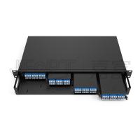 China LC G652D 96 Core MPO Module Box Rack Mount Fiber Patch Panel 1U High Density Data Center for sale