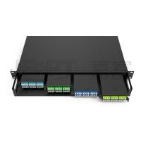 China 19 Inch 1U 96 Core 4 Pieces Module Box MPO Patch Panel ODF with Default Standard Wire Sequence LC Metal Rack Mounted for sale