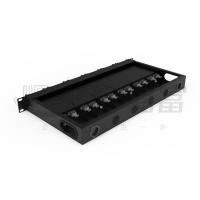 China 1U 144 Core MPO High Density Fiber Optic Patch Panel 19 Inch Rack Mount LC Quad for sale